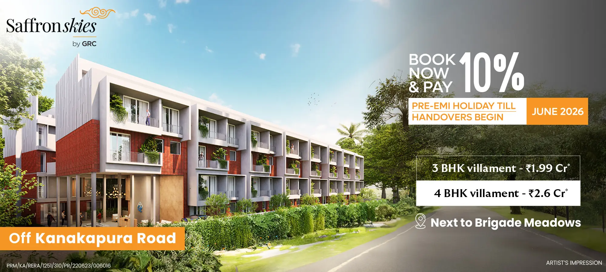 3 & 4 BHK Villaments and Villas by GRC Infra